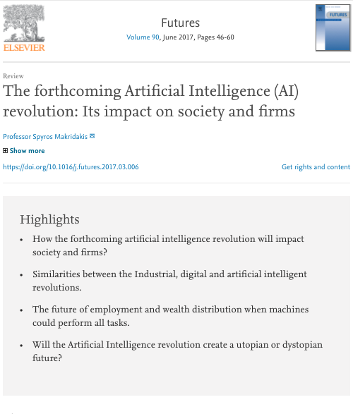 The Forthcoming Artificial Intelligence (AI) Revolution: Its Impact on ...