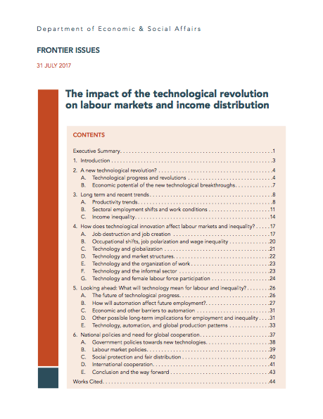 The Impact of the Technological Revolution on Labour Markets and Income ...