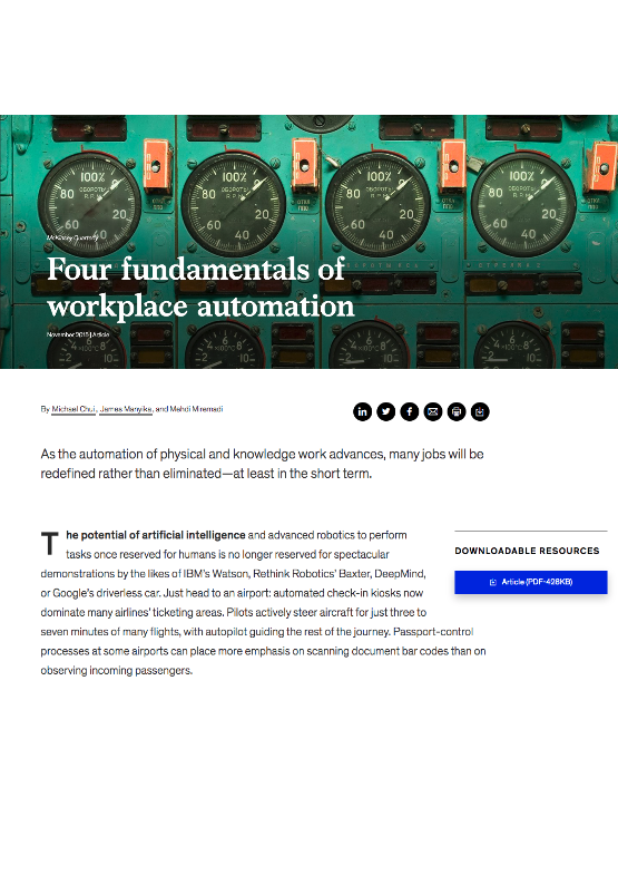Four Fundamentals of Workplace Automation